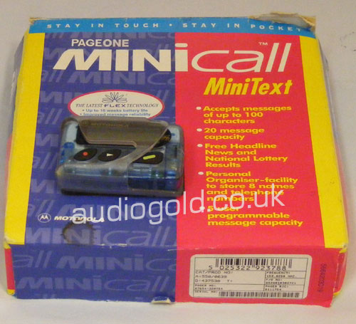 Motorolla Mini Call Pager – AudioGoldLondon